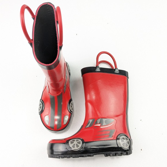 Cat & Jack | Shoes | Cat Jack Red Racecar Wellies | Poshmark